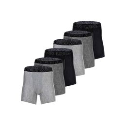 Boxershorts Under Armour "Boxershort UA PERFORMANCE TECH - SOLID 6 IN 6PK 6er Pack", Herren, Gr. 3XL, bunt (schwarz, grau), Obermaterial: 90% Polyester Pol. recyc.. 10% Elasthan EL., Unterhosen