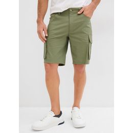 bonprix Cargo-Bermuda (2er Pack), gr&uuml;n, Gr.60, Stretch-Cargo-Bermuda (2er Pack) in leichter Qualit&auml;t, 97% Baumwolle
