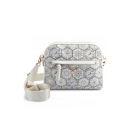Schultertasche GATTINONI "Teodosia Daily Crossbody Bag Damen", Damen, Gr. B/H/T: 8cm x 17cm onesize, alabaster, PVC, Polyurethan, Taschen Schultertasche, Schultertasche Damen, Abendtasche, Fashion, Lifestyle, Sale