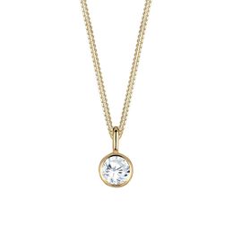 Elli Premium Halskette 'Solit&auml;r' Damen Gr&ouml;&szlig;e 45 gold