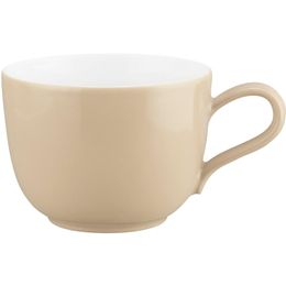 Tasse Seltmann Weiden "Liberty Pure Colors", dusty beige, B:11,6cm H:6,4cm &Oslash;:8,7cm, Porzellan, Trinkgef&auml;&szlig;e, Tasse, Kaffeetasse