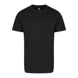 T-Shirt Urban Classics "Urban Classics Herren Basic Tee", Damen, Gr. M, schwarz, 100% Baumwolle, unifarben, normal, Rundhals, Shirts T-Shirt