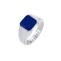 Kuzzoi Ring Herren Gr&ouml;&szlig;e 56 dunkelblau / silber