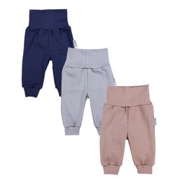 Jogginghose TUPTAM "Hose Baby Jungen Jogginghose mit Breitem Bund 3er Pack", Kinder, Gr. 56, N-Gr, rot (farbenmix 1), Obermaterial: 95% Baumwolle CO. 5% Elasthan EL., Hosen Jogginghose