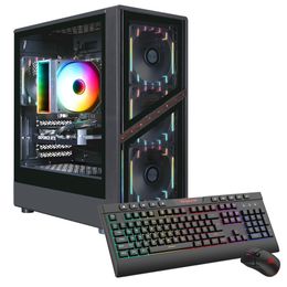 GAMEMAX Gaming-PC "AERIS GB 8119 AMD Ryzen 7 5700X 16GB 480GB SSD RTX 5060", schwarz, Microsoft Windows 11 Home (64 Bit), 16 GB RAM 480 GB SSD, Desktop-PCs, Windows 11