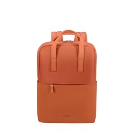 Laptoprucksack Samsonite, Gr. B/H/T: 27cm x 37,5cm x 11cm, orange, Rucks&auml;cke Laptoprucksack, Busisnessrucksack mit verstellbaren Schulterriemen