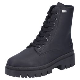 Winterstiefelette Rieker, Herren, Gr. 42, schwarz, Lederimitat, unifarben, Basic, Schuhe Winterstiefelette, Plateauboots, Schn&uuml;rboots mit wasserabweisender RiekerTEX-Membran
