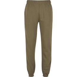 Jogginghose Urban Classics "Urban Classics Basic Essential Sweatpants", Herren, Gr. 5XL, US-Gr&ouml;&szlig;en, paleolive, 50% Baumwolle, 50% Polyester, unifarben, loose fit, Hosen Jogginghose
