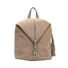 Rucksack SURI FREY "Rucksack SFY Romy", Damen, Gr. B/H/T: 25cm x 27cm x 14cm, beige (sand 420), PVC, Rucks&auml;cke Rucksack
