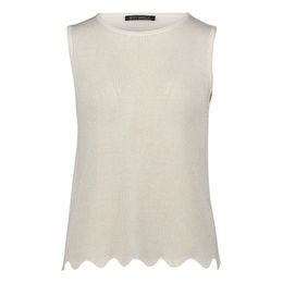 Stricktop Betty Barclay "Damen ohne Arm", Damen, Gr. 38, rohwei&szlig;, Strick, Obermaterial: 90% Polyacryl, 5% Polyester, 5% Polyester, gerade normal, Rundhals, Tops Stricktop
