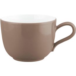 Tasse Seltmann Weiden "Liberty Pure Colors", cocoa braun, B:11,6cm H:6,4cm &Oslash;:8,7cm, Porzellan, Trinkgef&auml;&szlig;e, Tasse, Kaffeetasse