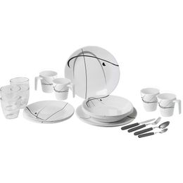 Brunner All Inclusive Melamin Serenade Geschirrset Antirutsch, BPA-frei und bruchunempfindlich 36-teilig - Kunststoff und Melamin Geschirr-Sets