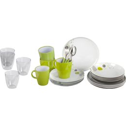 Brunner All Inclusive Melamin Space Geschirrset Antirutsch, BPA-frei und bruchunempfindlich 36-teilig - Kunststoff und Melamin Geschirr-Sets