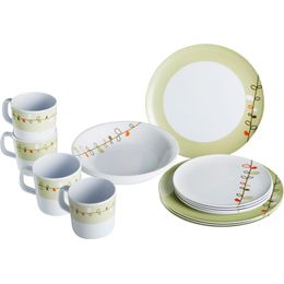 Brunner Esprit Geschirrset 16-teilig rutschhemmend BPA-frei und unzerbrechlich - Kunststoff und Melamin Geschirr-Sets