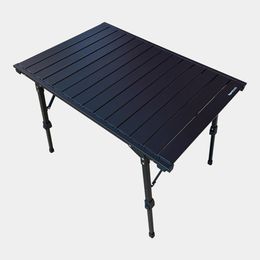 Horntools Campingtisch faltbar Aluminium h&ouml;henverstellbar 89 x 60 cm - Rolltische