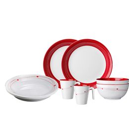 Brunner T&ecirc;te-&agrave;-t&ecirc;te Cosmic Melamin Geschirrset Antirutsch, BPA-frei und bruchunempfindlich 8-teilig - Kunststoff und Melamin Geschirr-Sets