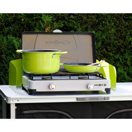 Brunner Popote Juniper 8+1 Kochtopfset Aluminium stapelbar &Oslash; 24 cm - Camping-T&ouml;pfe