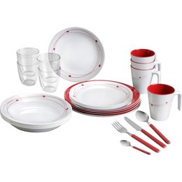 Brunner All Inclusive Melamin Cosmic Geschirrset Antirutsch, BPA-frei und bruchunempfindlich 36-teilig - Kunststoff und Melamin Geschirr-Sets