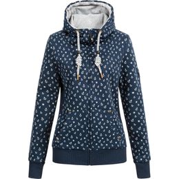 Ankerglut Ankerglutfreundschaft Damen Sweatjacke dunkelblau 48 - Damenjacken