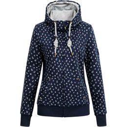 Ankerglut Ankerglutfreundschaft Damen Sweatjacke dunkelblau 52 - Damenjacken