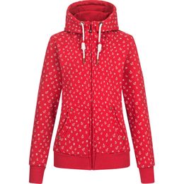Ankerglut Ankerglutfreundschaft Damen Sweatshirtjacke rot 46 - Damenjacken