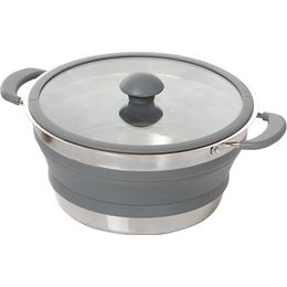 Brunner Volcano Fold-Away Kochtopf faltbar 24 cm grau - Camping-T&ouml;pfe