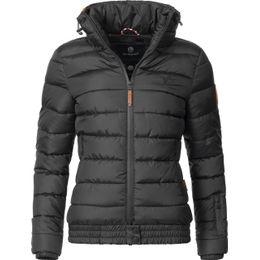 Steppjacke Marikoo "Poison", Damen, Gr. S (36), schwarz, Oberstoff: 100% Polyester. Futter: 100% Polyester. Wattierung: 100% Polyester. &Auml;rmelfutter: 100% Polyester, clean, tailliert h&uuml;ftbedeckend, &Auml;rmel ohne &Auml;rmelschlitz B&uuml;ndchen, Jacken Steppjacke, stylische Damen Winterjacke mit hohem Kragen