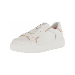 Sneaker Gabor "Gabor Sneaker Leder", Damen, Gr. 38, puder, Leder, Schuhe Sneaker