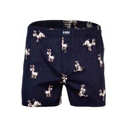 Webboxer Happy Shorts "Web-Boxershorts 1er Pack", Damen, Gr. L, bunt (donkeys), Obermaterial: 100% Baumwolle CO., Unterhosen