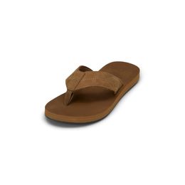 Marc O'Polo Strandschuh MARC O'POLO "mit Rindlederriemen", Herren, Gr. 40, light braun, Obermaterial: 60% Leder (Rind), 40% Polyester, unifarben, Schuhe Strandschuh