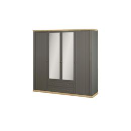 M&ouml;bel Kraft Dreht&uuml;renschrank grau Ma&szlig;e (cm): B: 218,9 H: 214,2 T: 61.4 &raquo; M&ouml;bel Kraft