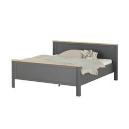 M&ouml;bel Kraft Doppelbett grau Ma&szlig;e (cm): B: 205 H: 98 &raquo; M&ouml;bel Kraft