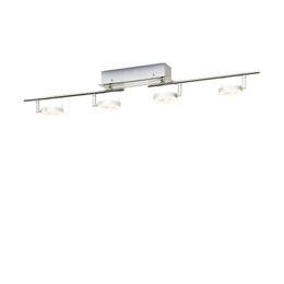Paul Neuhaus LED-Deckenstrahler mit 4 ringf&ouml;rmigen Spots silber Ma&szlig;e (cm): B: 94 H: 21 T: 74.0 &raquo; M&ouml;bel Kraft