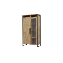 Primo Kombivitrine Carriba holzfarben Ma&szlig;e (cm): B: 104 H: 190 T: 45.0 &raquo; M&ouml;bel Kraft