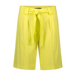 Shorts Betty Barclay "Damen mit Bundfalten", Damen, Gr. 36, Normalgr&ouml;&szlig;en, gelb, Obermaterial: 59% Baumwolle, 39% Viskose, 2% Elasthan, relaxed fit kurz, Hosen Shorts