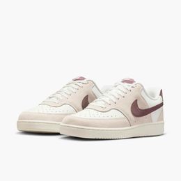 Sneaker Nike Sportswear "W COURT VISION LO", Herren, Gr. 36,5, summit wei&szlig;, tattoo, phantom, Leder, Synthetik, Schuhe Sneaker