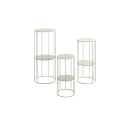 M&ouml;bel Kraft Blumens&auml;ule 3er Set beige Ma&szlig;e (cm): H: 28 &Oslash;: 70.0 &raquo; M&ouml;bel Kraft
