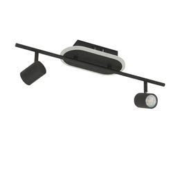 KHG LED-Deckenspot 2+1-flammig sandschwarz schwarz Ma&szlig;e (cm): B: 55 H: 16,5 T: 12.0 &raquo; M&ouml;bel Kraft