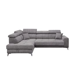 M&ouml;bel Kraft Ecksofa inklusive Sitztiefenverstellung Sydney grau Ma&szlig;e (cm): B: 282 H: 105 T: 198.0 &raquo; M&ouml;bel Kraft