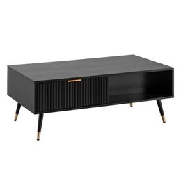 Wohnling WL6.883 Couchtisch Schwarz 110 cm x 60 cm x 43 cm