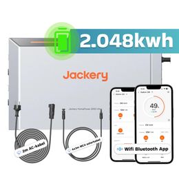 Jackery HomePower 2000 Ultra 2,048 kWh Solarspeicher LiFePO4, erweiterbar bis 8 kWh mit Zusatzakku, IP65, 2800 W PV Eingang, Smart App, Speicher Batterie f&uuml;r Balkonkraftwerk Solaranlage