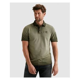 PME-Legend Poloshirt PME LEGEND, Damen, Gr. L, thyme, Piqu&eacute;, Obermaterial: 100% Baumwolle, meliert, normal normal, ohne Ausschnitt, Shirts, mit Logo Stickerei