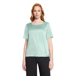 Schlupfbluse Betty Barclay "Damen mit Rundhalsausschnitt", Damen, Gr. 36, aquifer, Obermaterial: 97% Polyester, 3% Elasthan, figurumspielend normal, Rundhals, Blusen Schlupfbluse