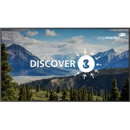 Legamaster DISCOVER 3 DIS-8620 Monitor, 86 Zoll, 4K Ultra HD, ADS-Panel, 500 cd/m&sup2;, 60 Hz, schwarz