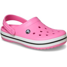 Clog Crocs "Crocband Clog", Damen, Gr. 36, pink lemonade, Croslite&trade;, kontrastfarbene Details, Schuhe Clog, Sommerschuh, Schlappen, Hausschuh mit zweifarbiger Laufsohle