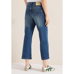 Loose-fit-Jeans Cecil, Damen, Gr. 32, L&auml;nge 26, mid blau used wash, Jeans, 100% Baumwolle, unifarben, lang, Jeans, im Loose Fit