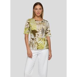 Print-Shirt Rabe "T-Shirt", Damen, Gr. 46, gr&uuml;n, 50%Baumwolle, 50%Viskose, tailliert, Shirts