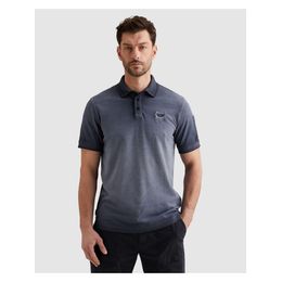 PME-Legend Poloshirt PME LEGEND, Damen, Gr. L, sargasso sea, Piqu&eacute;, Obermaterial: 100% Baumwolle, meliert, normal normal, ohne Ausschnitt, Shirts, mit Logo Stickerei