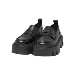 Trainingsschuh Buffalo "Buffalo flora loafer", Damen, Gr. 38, schwarz, unifarben, Schuhe