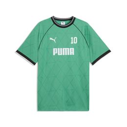 Trainingsshirt Puma "Puma Sport Pinnacle Fu&szlig;balltrikot Herren", Damen, Gr. L, vibrant gr&uuml;n, Obermaterial: 100% Polyester. Kragen: 95% Polyester, 5% Elasthan. Einsatz: 100% Polyester, bedruckt, relaxed fit, Rundhals, Shirts